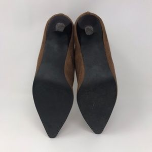 Casual Corner | Shoes | Casual Corner Brown Suede Booties Kitten Heel ...